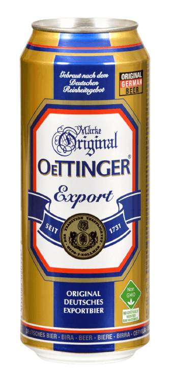 Oettinger Export - 500 ml can - 24 per case / Oettinger Export ...