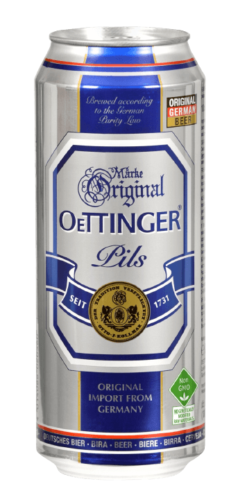 Oettinger Pilsen - 500 ml can - 24 per case / Pils – Lucullus Shop