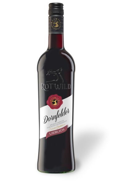 Rotwild Dornfelder Rotwein Lieblich QBA / German Red wine sweet 0.75L ...