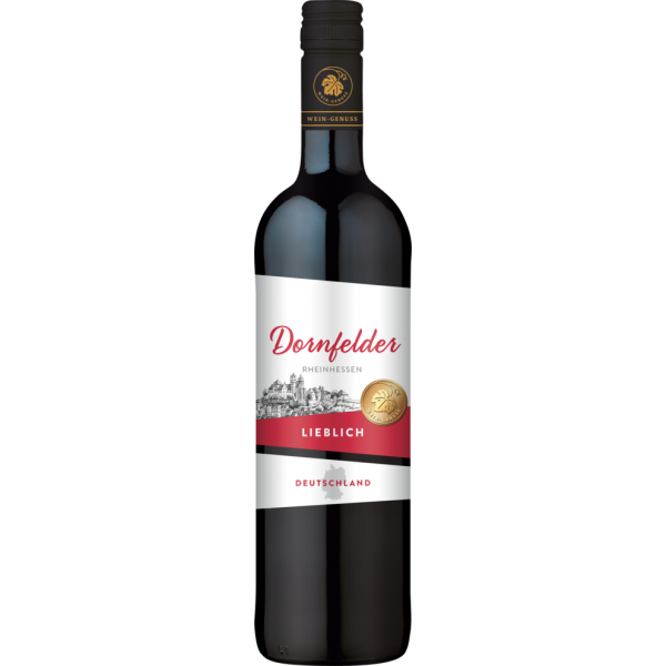 Wein-Genuss Dornfelder Rotwein Lieblich QBA / German Red wine sweet 0 ...