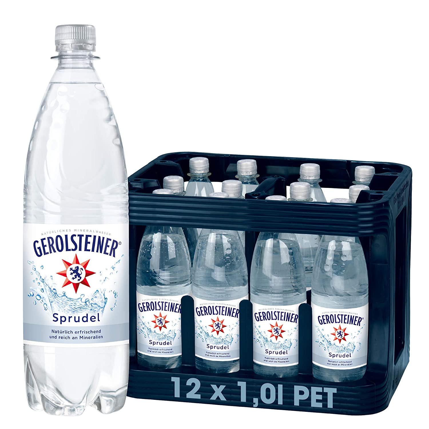Gerolsteiner - Natural Sparkling Mineral water - 1 L / Sprudel – Lucullus Shop