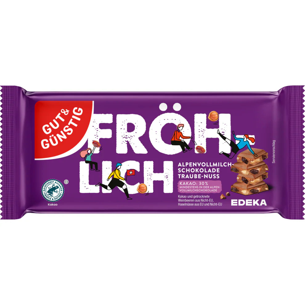 G+G Trauben Nuss Schokolade / Raisin Nut Chocolate 100g – Lucullus Shop