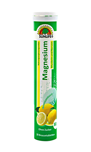 Sunlife - Magnesium Sparkling Tablets - 20 pcs tube / Magnesium Brause ...